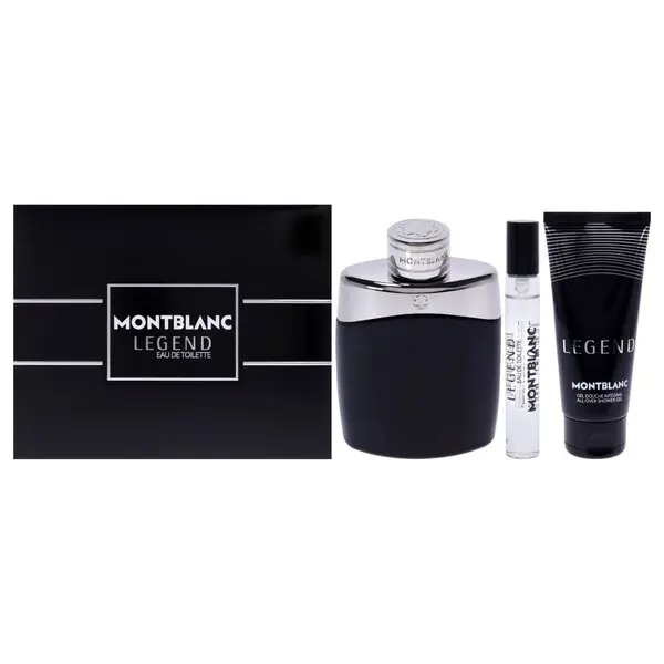 Montblanc Legendary Fragrance Trio Set: 100ml Edt Spr + 7.5ml Edt Spr + 100ml S/gel - Default