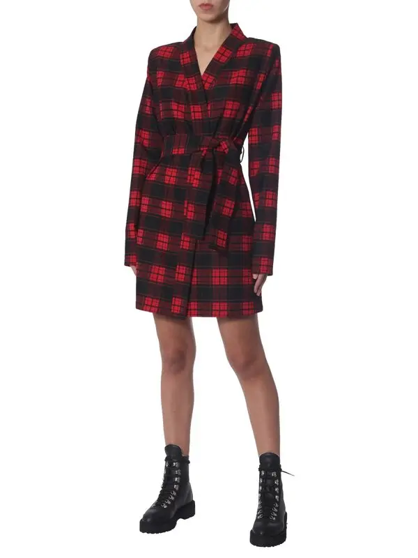 BEN TAVERNITI UNRAVEL PROJECT Wrap-style Mini Dress
