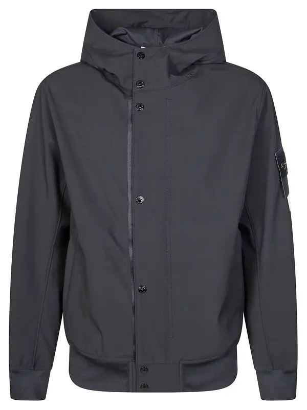 Stone Island Mini Short Parka Jacket - Nero