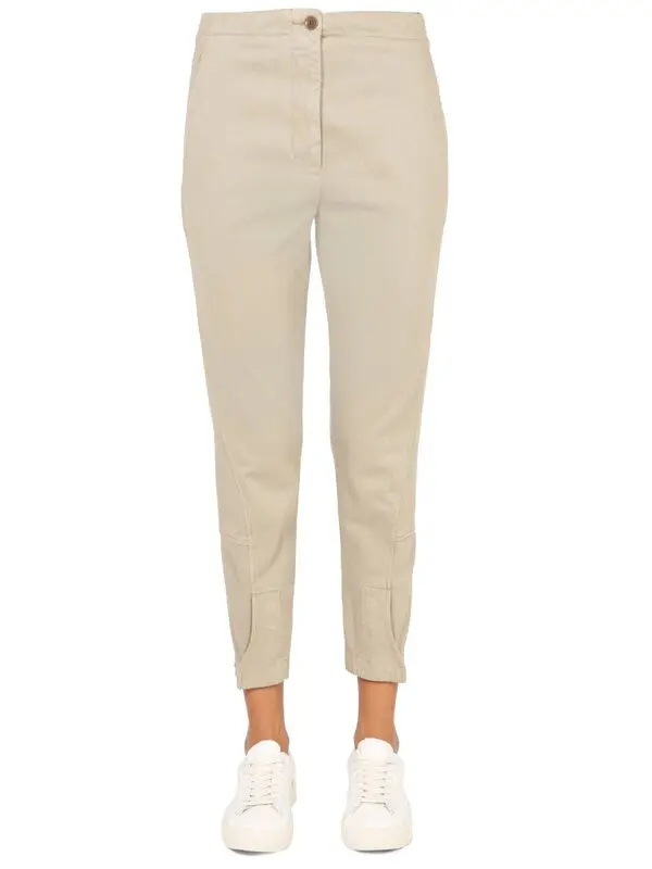 Aspesi Tailored Lyocell Blend Trousers - Beige