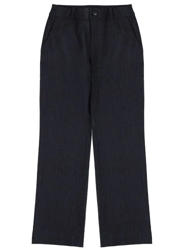 Paloma Wool Pinstriped Tailored Trousers - Blue