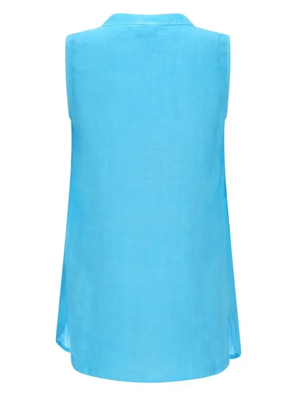 120% Lino Sleeveless Linen Tunic Shirt