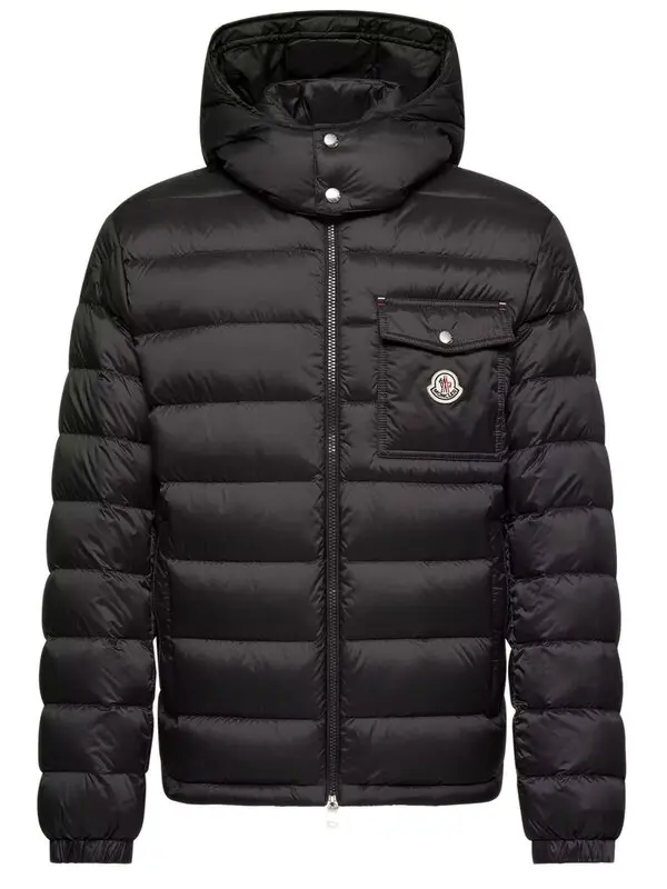 Moncler Down-filled Hooded Coat - Nero