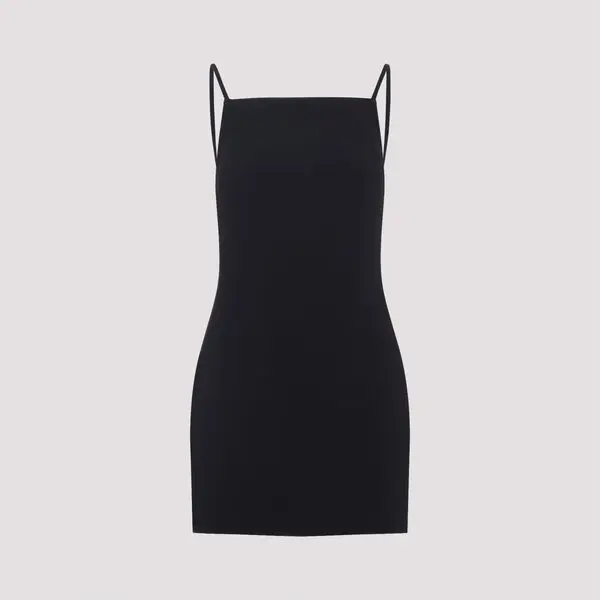Givenchy Sliced Mini Dress In Crepe Cady - Black