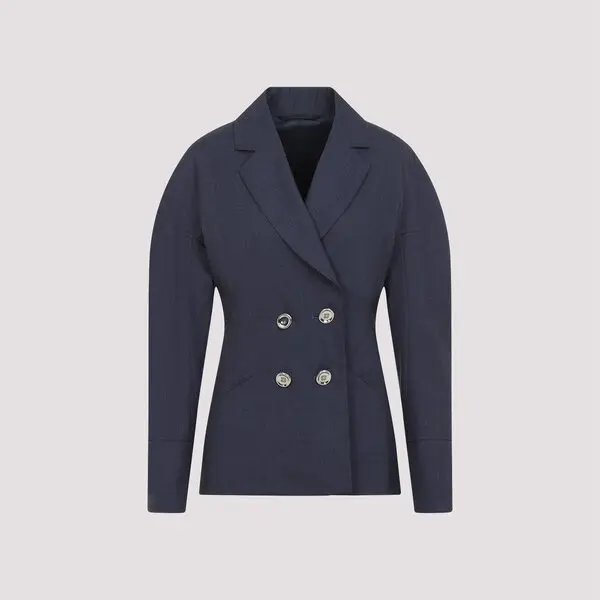 Givenchy Balloon Sleeve Double Wool Jacket