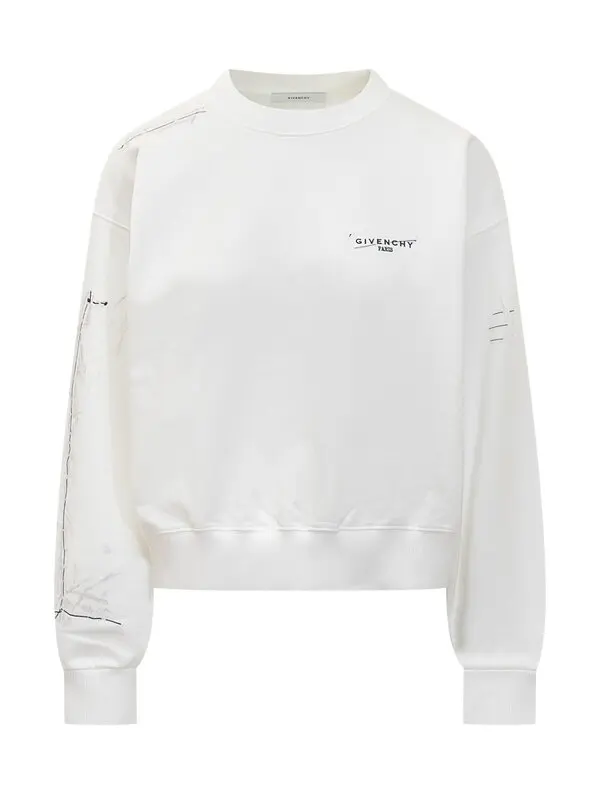 Givenchy Logotech Cotton Knit T-shirt - White