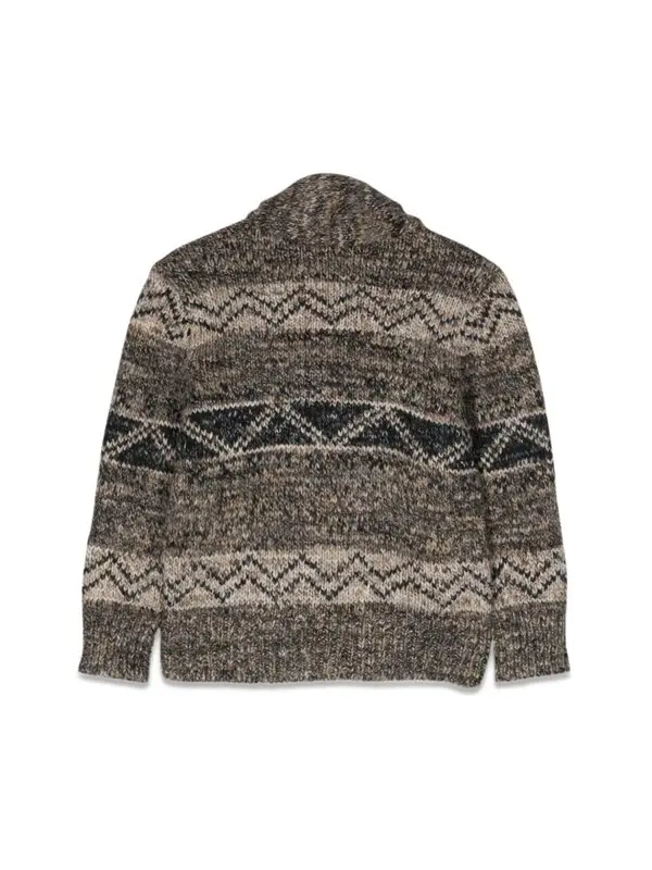 Dolce & Gabbana Shawl Collar Fair Isle Cardigan