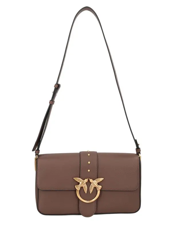 Pinko Medium Leather Shoulder Bag