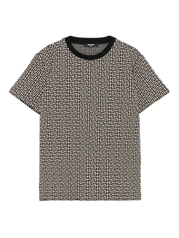 Balmain All-over Monogram T-shirt