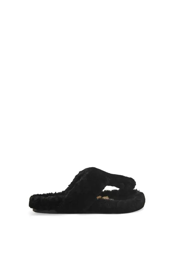 Loewe Ease Toe Post Sandal - Black