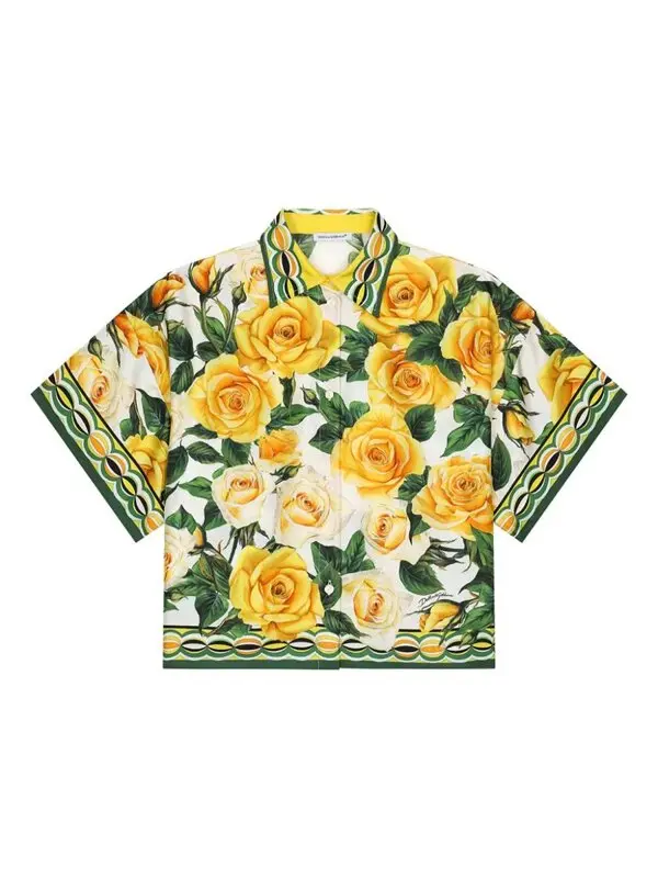 Dolce & Gabbana Short Sleeve Shirt - White