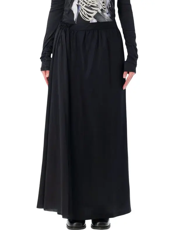 Our Legacy Draped Lyocell Maxi Skirt - Black