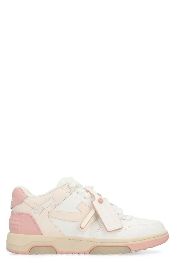 Off-White Out Of Office" Leather And Polyester Sneakers - White