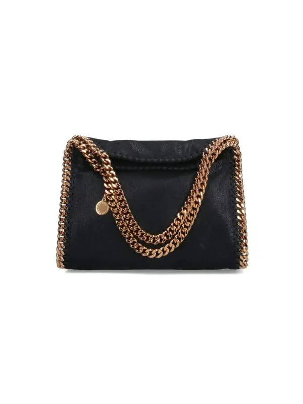 Stella McCartney Faux Leather Mini Falabella Tote - Black