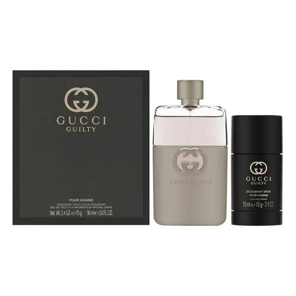 Gucci Guilty Pour Homme 2 Piece Fragrance Set: 3.0 Oz Edt & 2.4 Oz Deo Stick - Default
