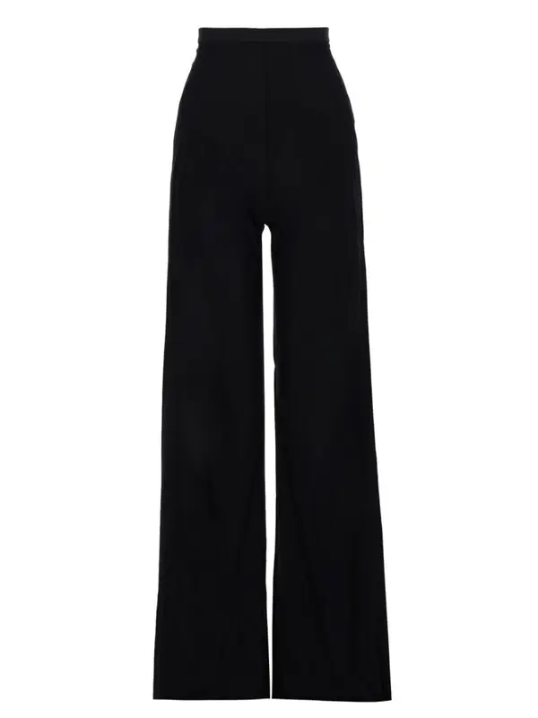Rick Owens High-waisted Wide-leg Trousers - Black