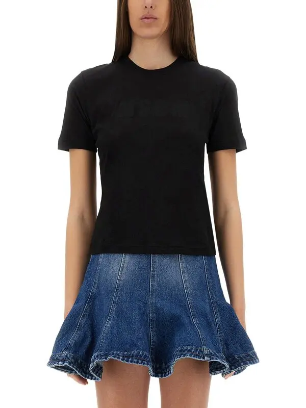 MSGM Slim Fit T-shirt - Black
