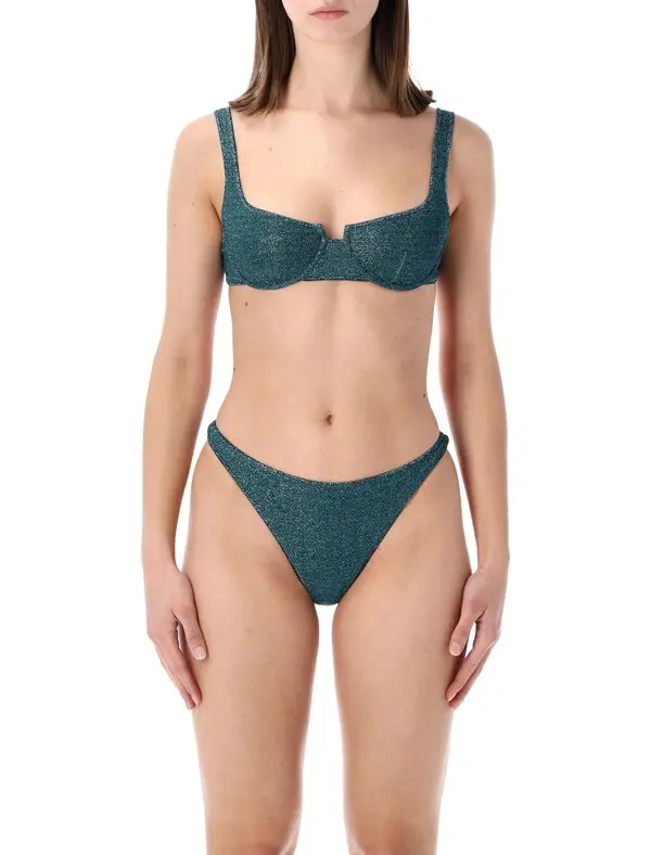 Oseree Lumière Balconette Bikini - Peacock