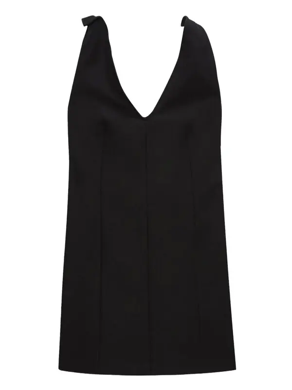 MSGM V-neck Mini Dress