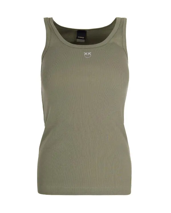 Pinko Chic Mini T-shirt - Verde.. Vertiver