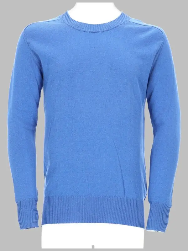 LANEUS Ribbed Crew Neck Sweater