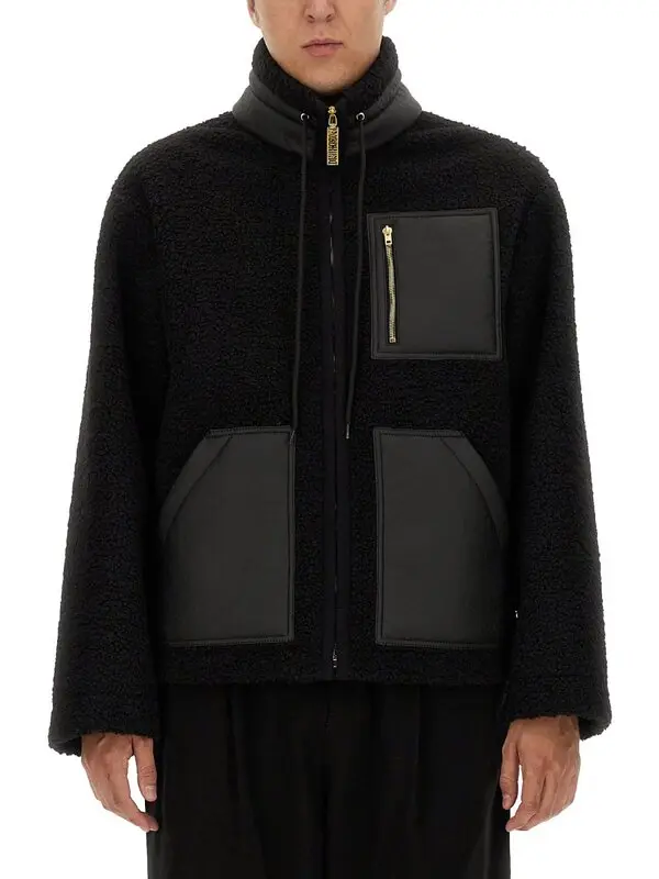Moschino Fleece Jacket With Zip Detail