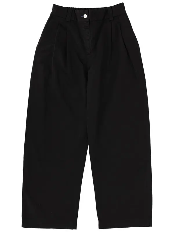 Paul Smith High-waist Pleated Wide-leg Trousers - Black