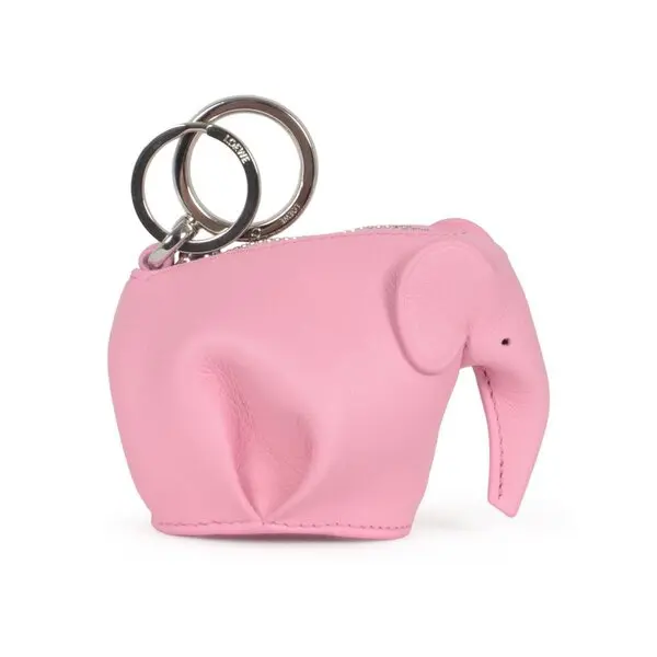 Loewe Mini Elephant Charm Keyring - Candy
