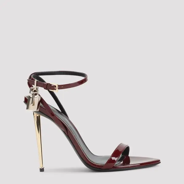 TOM FORD Painted Lethe Pointed Naked Sandals 11cm Heel - Red