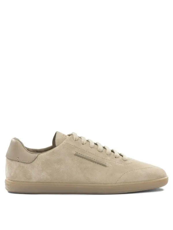 Zegna Premium Calf Leather Lace-up Sneakers