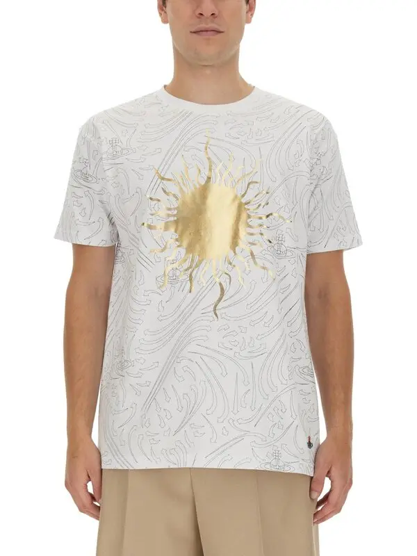 VIVIENNE WESTWOOD Logo T-shirt Regular Fit - White