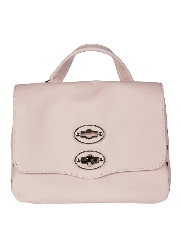 ZANELLATO Postina Baby Leather Turn Lock Crossbody Bag - Rosa