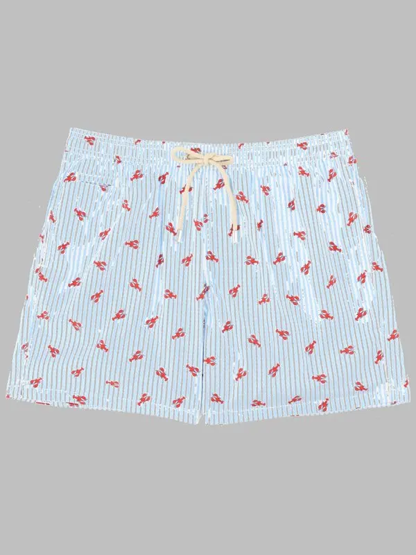 MC2 SAINT BARTH Mini Swimwear" Paisley Print Drawstring Shorts - Multicolour