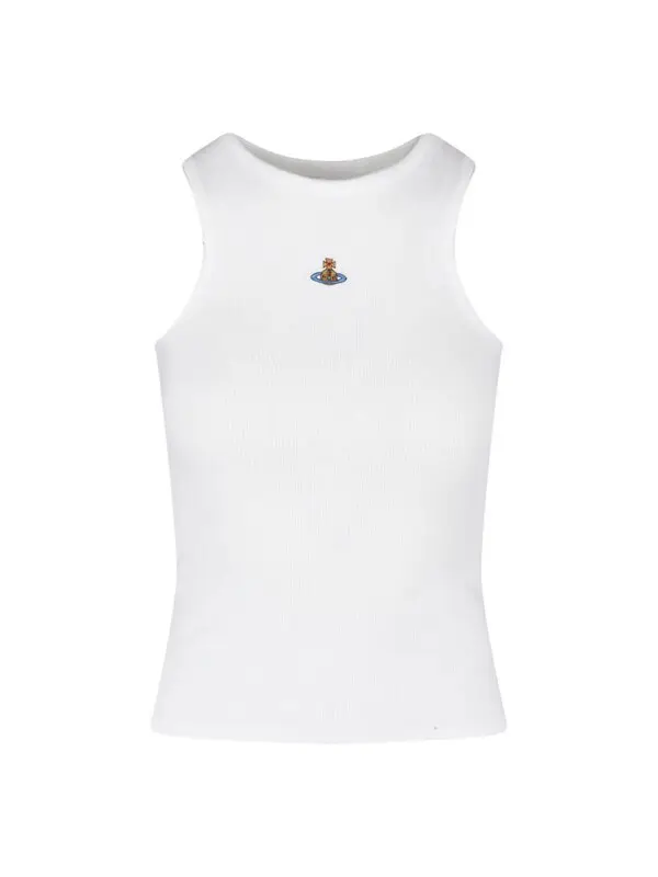 VIVIENNE WESTWOOD Orb Tank Top - White
