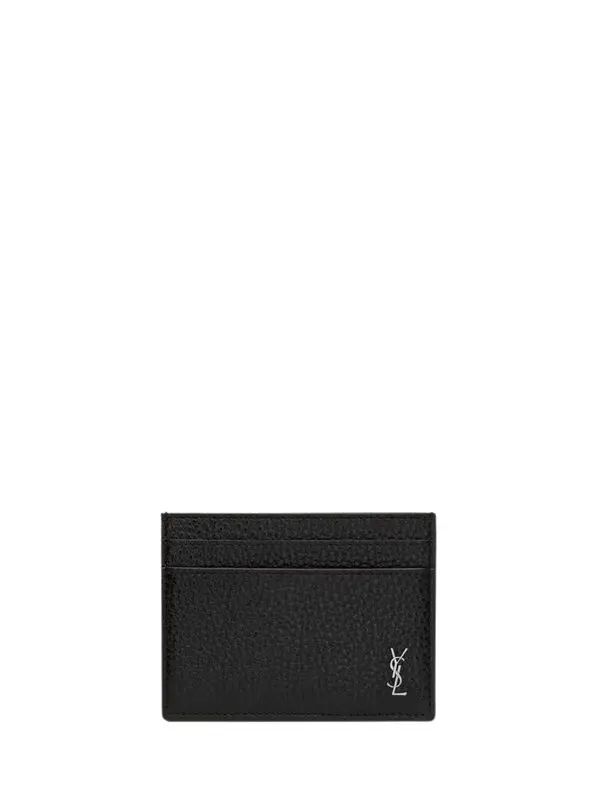 Saint Laurent East/west Wallet In Smooth Leather - Black