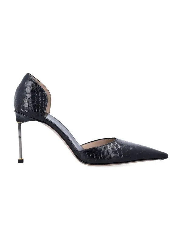 TOM FORD Semi Shiny Printed Python D'orsay Pump