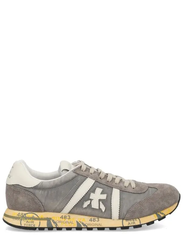 Premiata Low-top Retro Running Sneakers - Grey