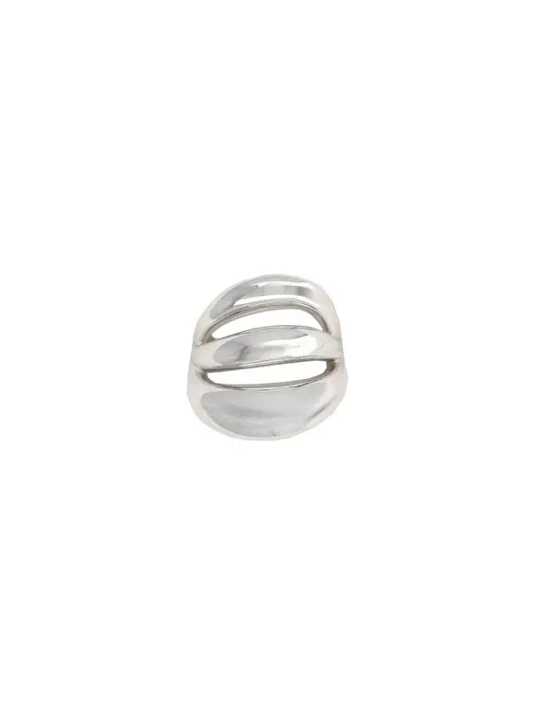 PANCONESI Abstract Sculptural Ring - Silver