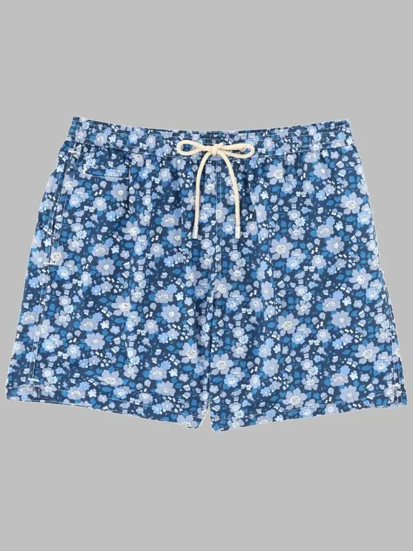 MC2 SAINT BARTH Printed Swim Trunks - Blue