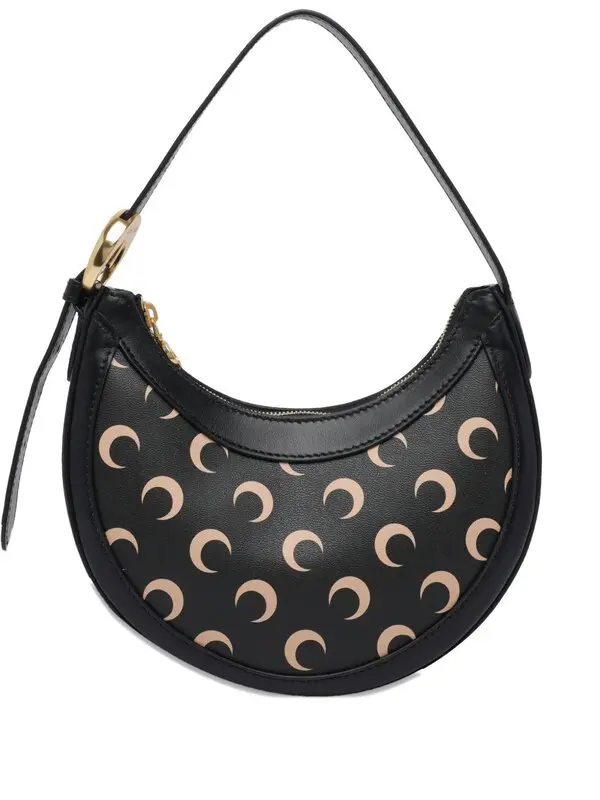 MARINE SERRE Moon Jacquard Mini Bag - Nero