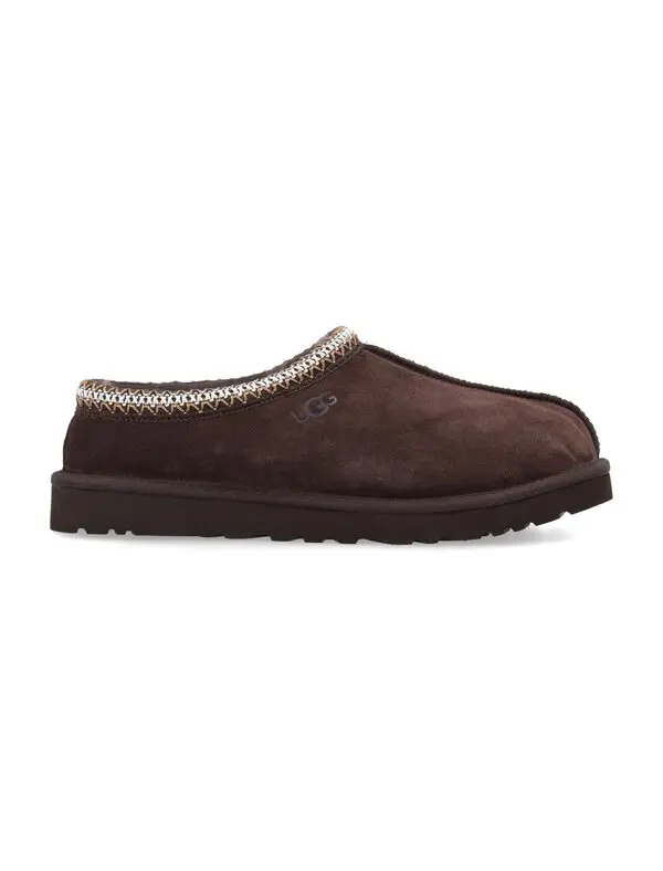 UGG Tasman Ii Suede Slippers With Braided Trim - Dusted Cocoa