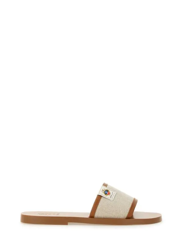 Bally Sollie Slide Sandals - Beige
