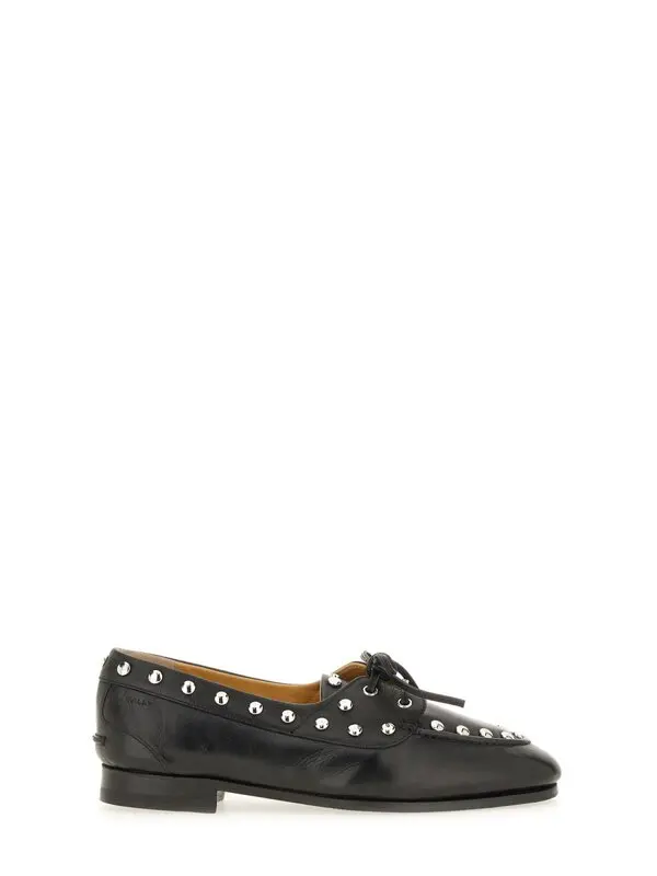 Bally Moccasin Plume - Black