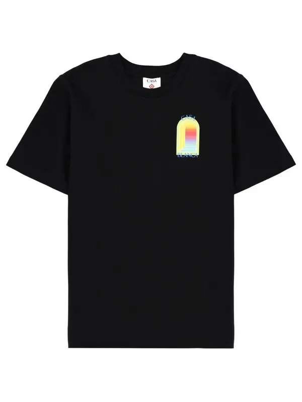 Casablanca Organic Cotton Graphic T-shirt For - Black