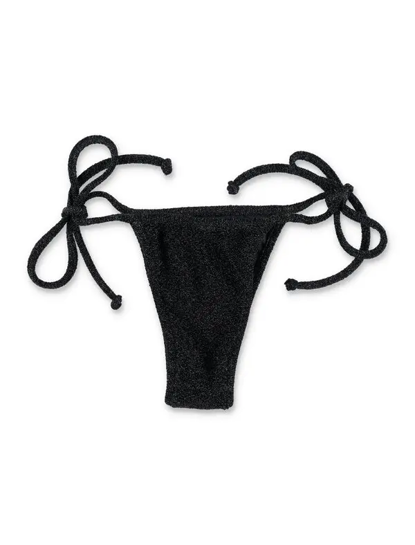 REINA OLGA Adjustable Mini Bikini Bottom - Black