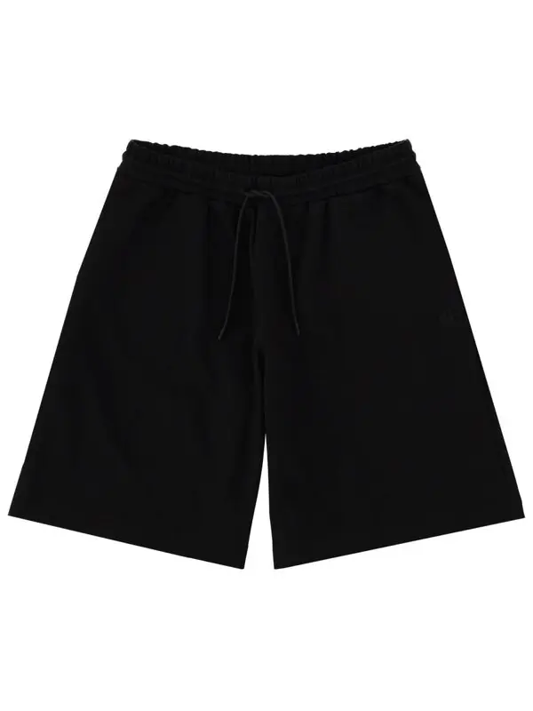 MSGM Cotton Drawstring Shorts - Black