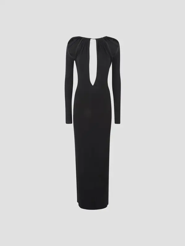 MARINE SERRE Draped Long Dress