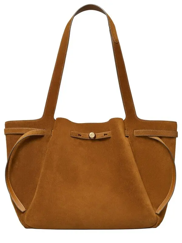 Tory Burch Romy Suede Tote - Beige