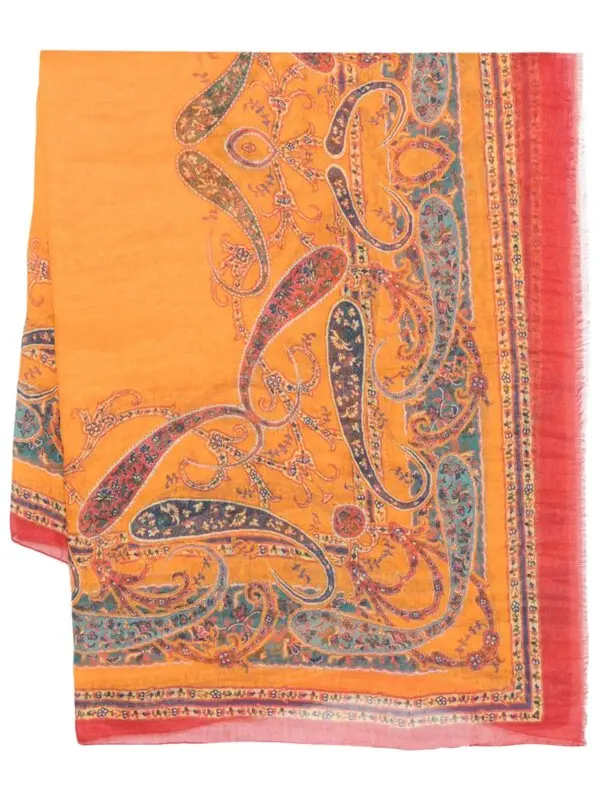 Etro Paisley-print Scarf - Multicolour
