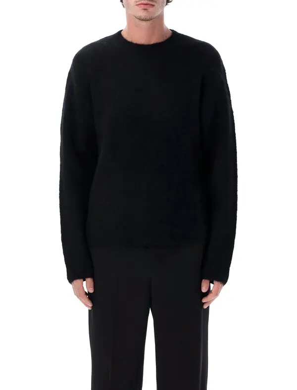 BERNER KUHL Alpaca Drop Shoulder Crewneck Knitwear - Black
